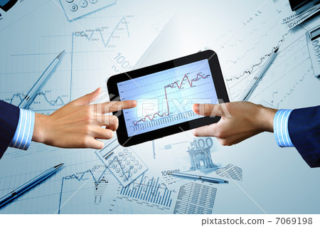 Modern computer technology in business - Stock Illustration [7069198 ...