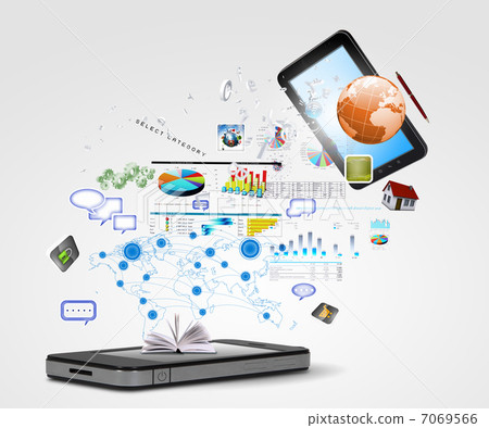 Modern communication technology - Stock Illustration [7069566] - PIXTA