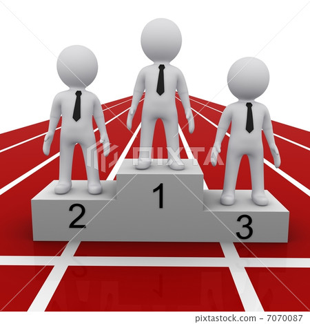 3D man as competition winner - Stock Illustration [7070087] - PIXTA