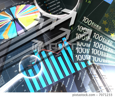 FInancial diagrams, charts and graphs - Stock Illustration [7071233 ...