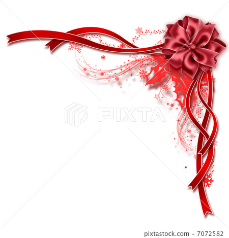 Beautiful design of white background red ribbon - Stock Illustration ...