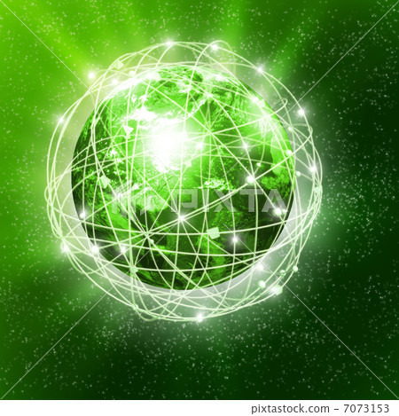 Earth and the communication - Stock Illustration [7073153] - PIXTA