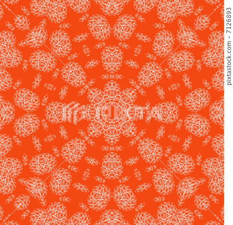 Abstract orange background with pattern - Stock Illustration [7126893 ...