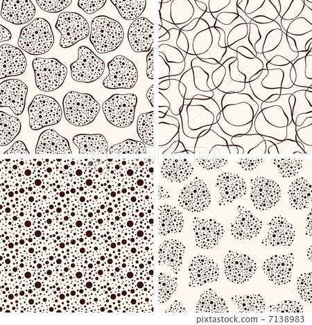 Vector Seamless Funky Patterns - Stock Illustration [7138983] - PIXTA