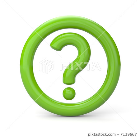 Green question sign - Stock Illustration [7139667] - PIXTA