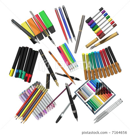 Writing utensil 1 - Stock Illustration [7164656] - PIXTA