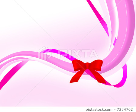 Pink Frame and Ribbon - Stock Illustration [7234762] - PIXTA
