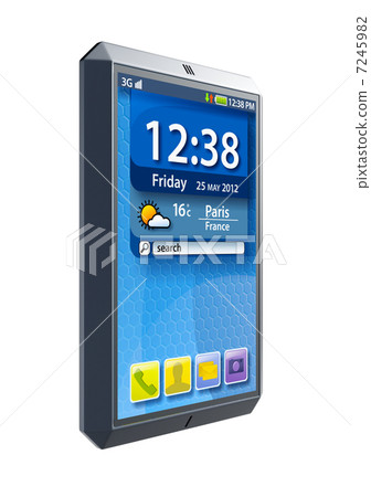 modern touchscreen smartphone - Stock Illustration [7245982] - PIXTA