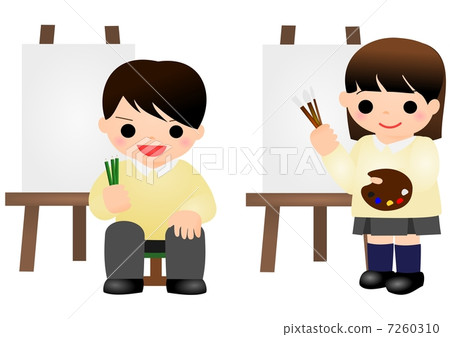 Art Children - Stock Illustration [7260310] - PIXTA