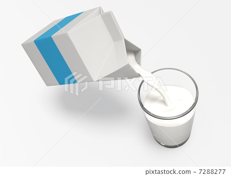 Milk and paper pack - Stock Illustration [7288277] - PIXTA