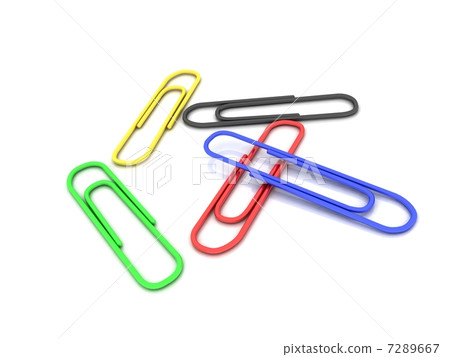 Color clips for a paper - Stock Illustration [7289667] - PIXTA