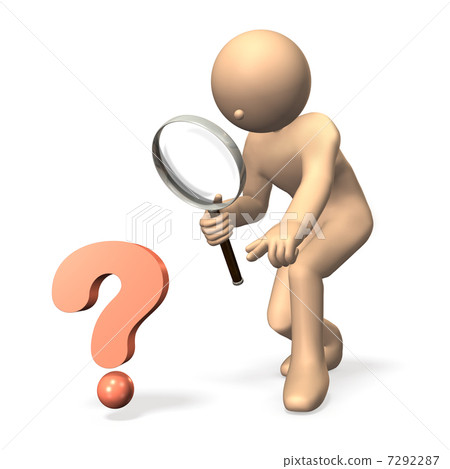 Abstract 3DCG illustration of curiosity - Stock Illustration [7292287 ...