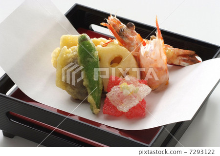 Tempura Shrimp Vegetable Shiitake Mushroom... - Stock Photo [7293122 ...