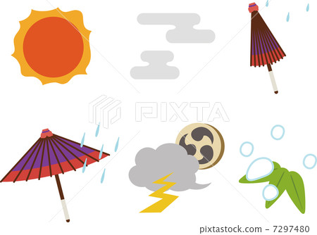 日本天氣預報圖標-插圖素材 [7297480] - PIXTA圖庫