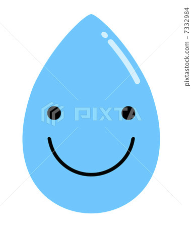 Water droplet character - Stock Illustration [7332984] - PIXTA