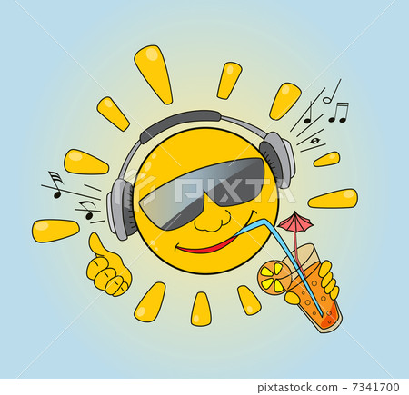 Sun and music - Stock Illustration [7341700] - PIXTA