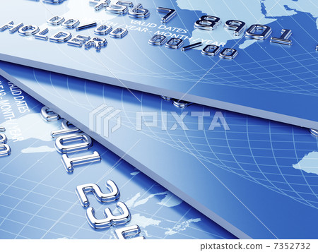 Credit card stack background - Stock Illustration [7352732] - PIXTA