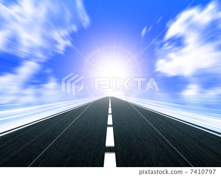 one road - Stock Illustration [7410797] - PIXTA