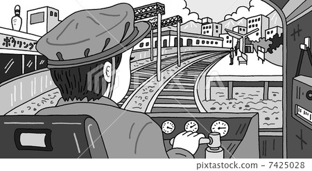 Train operator - Stock Illustration [7425028] - PIXTA