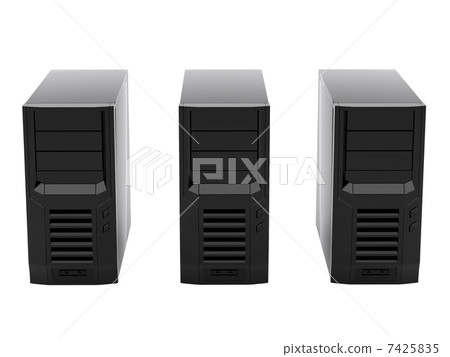 black computer - Stock Illustration [7425835] - PIXTA