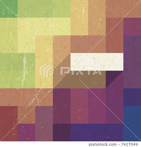 Retro colorful rectangles background, vector - Stock Illustration ...