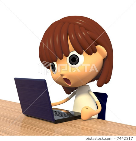 Personal computer operation - Stock Illustration [7442517] - PIXTA