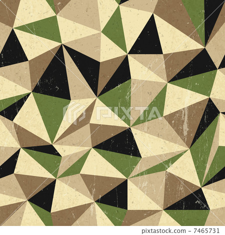 Retro triangles background, vector - Stock Illustration [7465731] - PIXTA