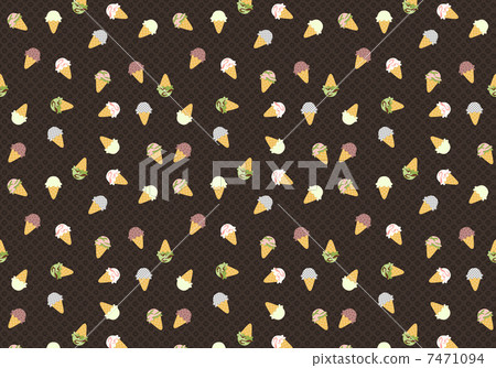 Ice background Japanese style - Stock Illustration [7471094] - PIXTA