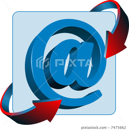 At mail sign contact vector icon - Stock Illustration [7475662] - PIXTA