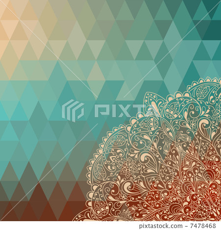 Vector highly detailed floral pattern - Stock Illustration [7478468 ...