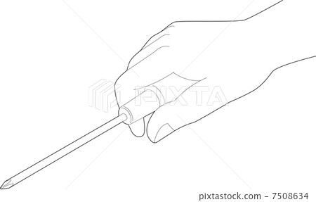 Hand with 01 driver technical technical... - Stock Illustration ...