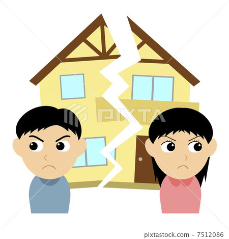 Family collapse - Stock Illustration [7512086] - PIXTA