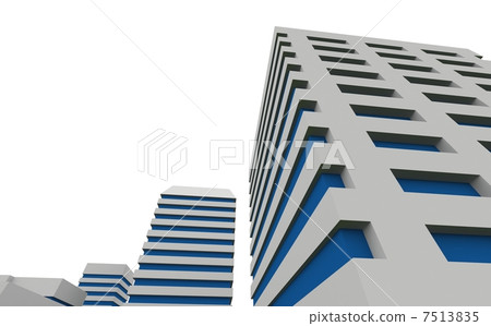 CG of building group - Stock Illustration [7513835] - PIXTA
