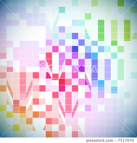 Abstract colorful tile background - Stock Illustration [7517070] - PIXTA