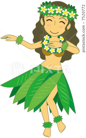 Hula Dance Tea Reef - Stock Illustration [7520772] - PIXTA