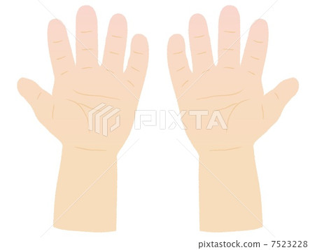 Child's palm - Stock Illustration [7523228] - PIXTA