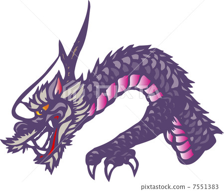 Dragon Horizontal body - Stock Illustration [7551383] - PIXTA