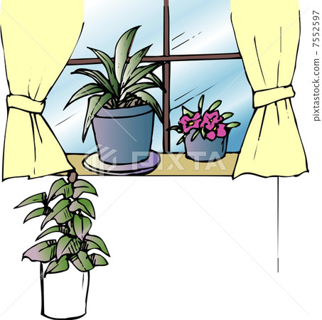 Window side - Stock Illustration [7552597] - PIXTA