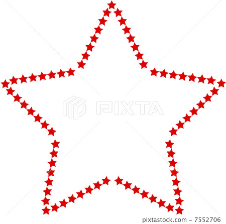 Star-shaped decorative frame - Stock Illustration [7552706] - PIXTA