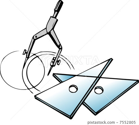 Compass and ruler - Stock Illustration [7552805] - PIXTA