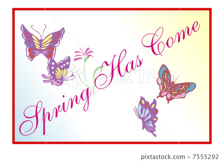 Spring Message - Stock Illustration [7555292] - PIXTA