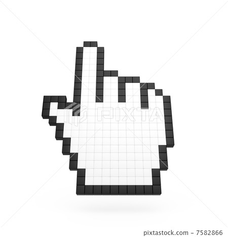 Computer hand cursor - Stock Illustration [7582866] - PIXTA
