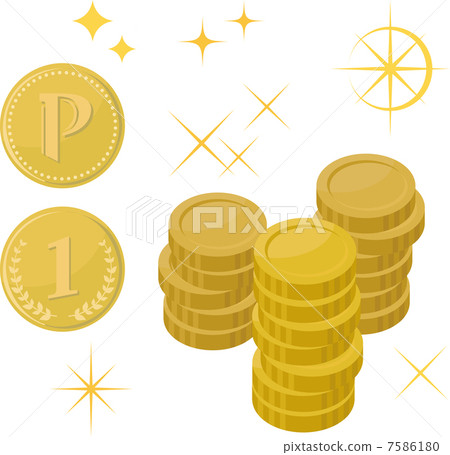Image of point and coin - Stock Illustration [7586180] - PIXTA