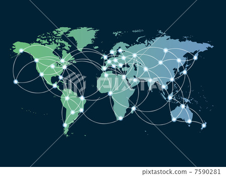 Global networking symbol of international... - Stock Illustration ...