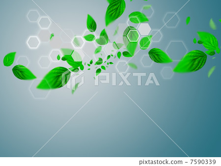 Spring leafs abstract background with place for... - Stock Illustration ...