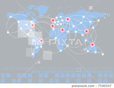 Global networking symbol of international... - Stock Illustration ...