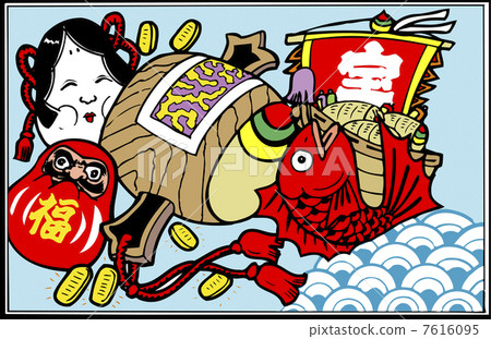 Takarazukushi-插圖素材 [7616095] - PIXTA圖庫