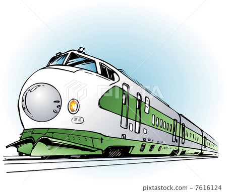 Tohoku Shinkansen Yamabiko - Stock Illustration [7616124] - PIXTA