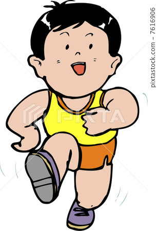 Men's 50 M run - Stock Illustration [7616906] - PIXTA
