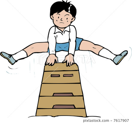 Jumped foot jump - Stock Illustration [7617907] - PIXTA